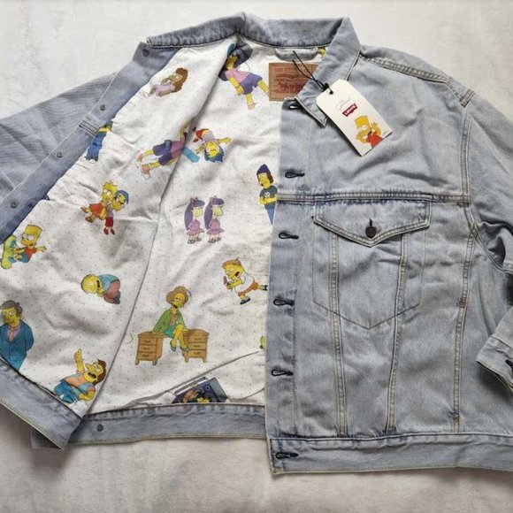 Levi's | Jackets & Coats | New Mens M Xl Levis X The Simpsons Bart ...
